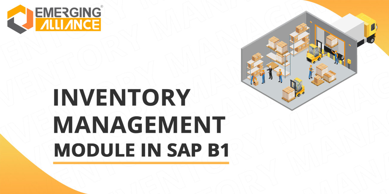 INVENTORY MANAGEMENT MODULE IN SAP BUSINESS ONE - SAP B1