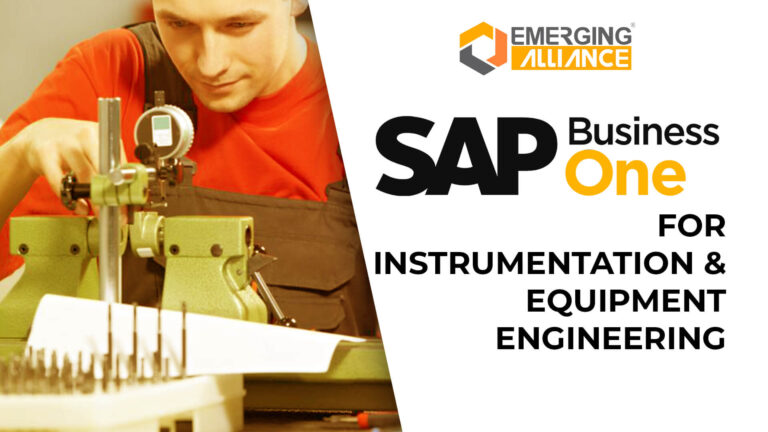 SAP Business One / SAP B1 ERP for Instrumentation & Equipment ...