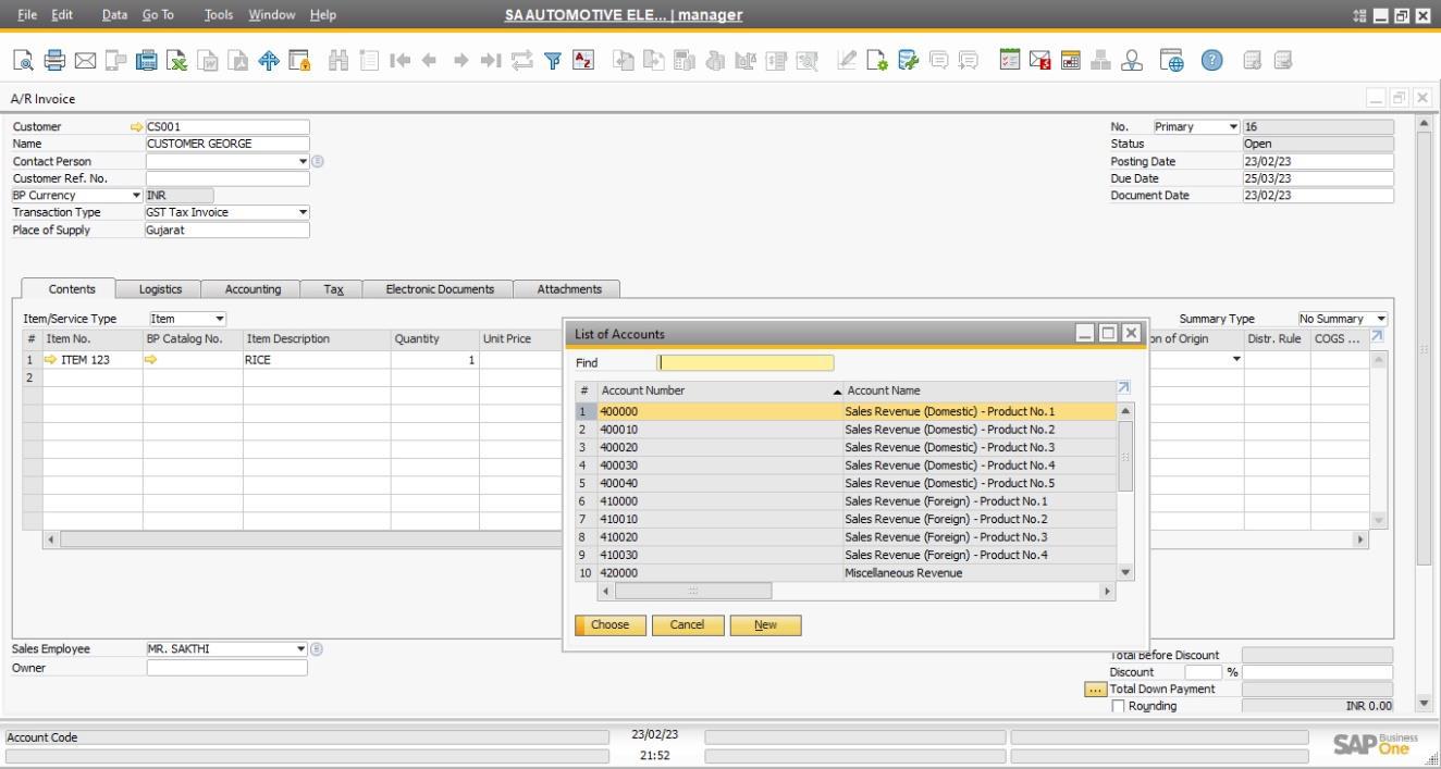 SAP B1 Troubleshooting - G/L Account is Missing Error in A/R Invoice - SAP B1