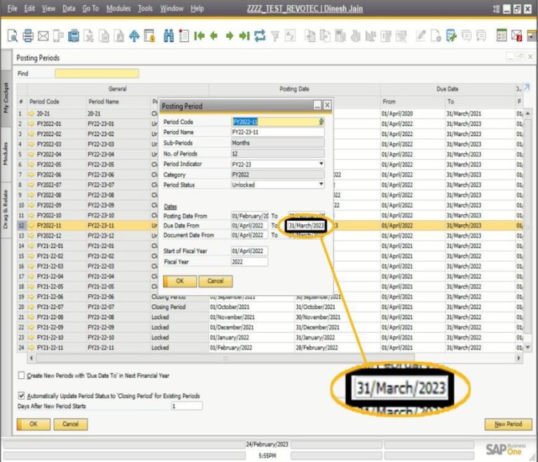 SAP B1 Troubleshooting - Date deviates from permissible range